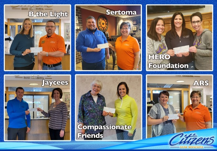 Citizens Bank MN takes pride in our Community Involvement
